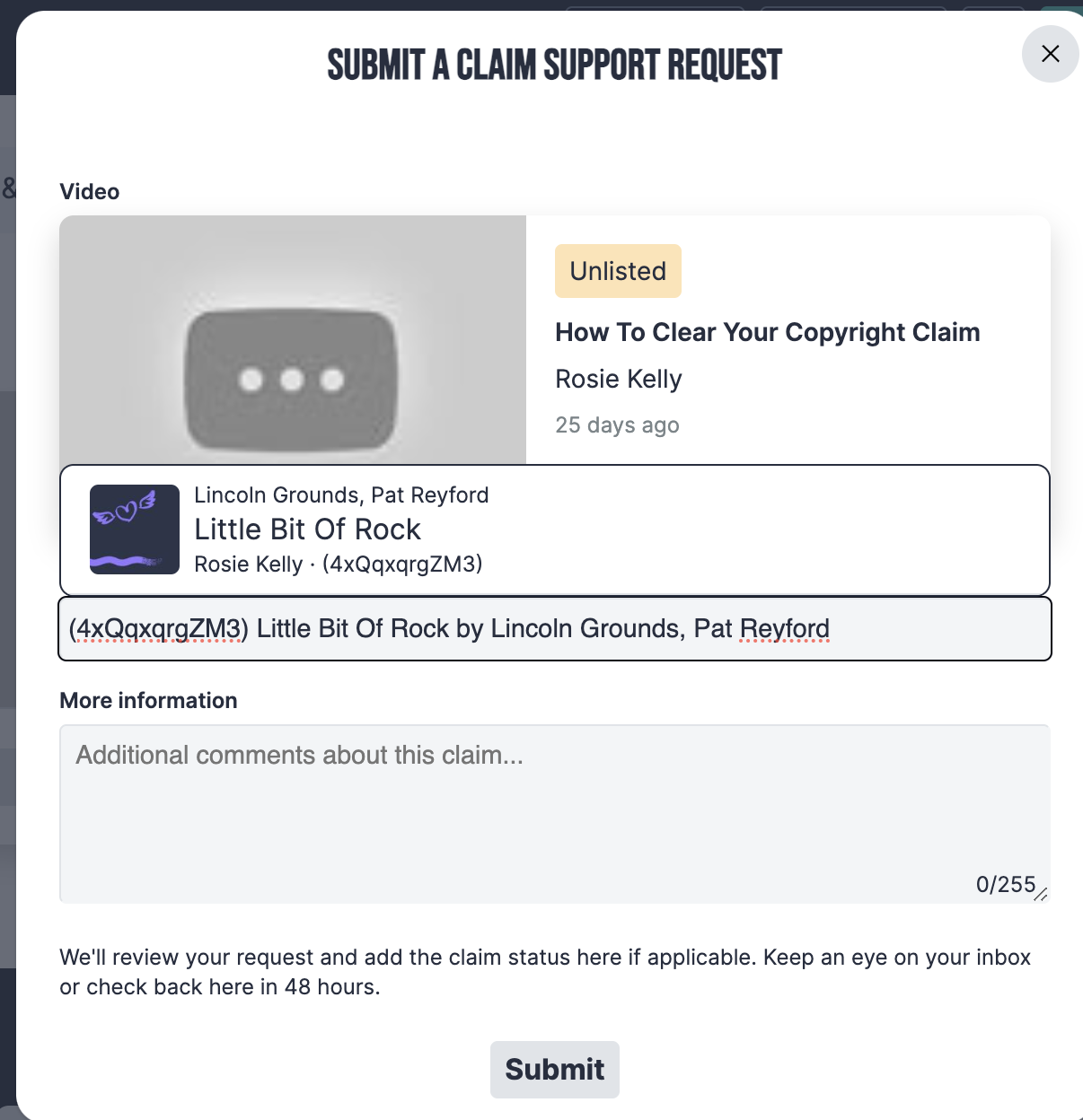 I've had a copyright claim on my video, what do I do now?